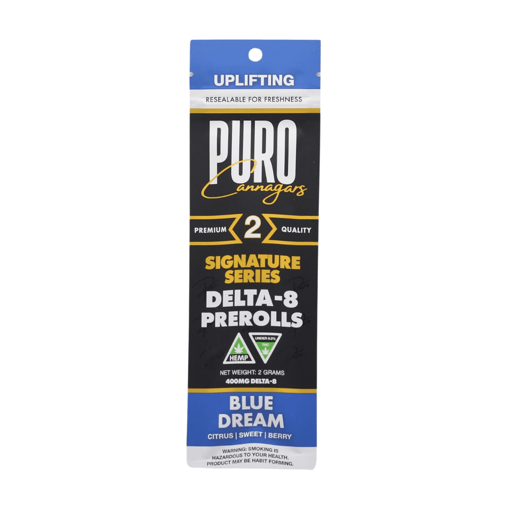Puro Exotics D8 2G Cannagar Pre Roll Pack | Blue Dream – Hemp City USA