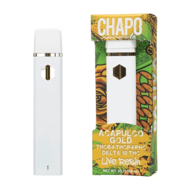 Chapo Extrax Live Resin 3G Disposable Vape – Acapulco Gold – Hemp City USA