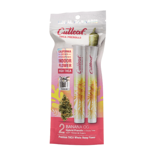 Cutleaf THC-A 2G Pre Roll Pack – Banana OG Flavor – Hemp City USA