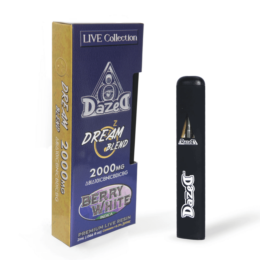 Dazed8 Live Collection 2G Disposable Vape | Berry White – Hemp City USA