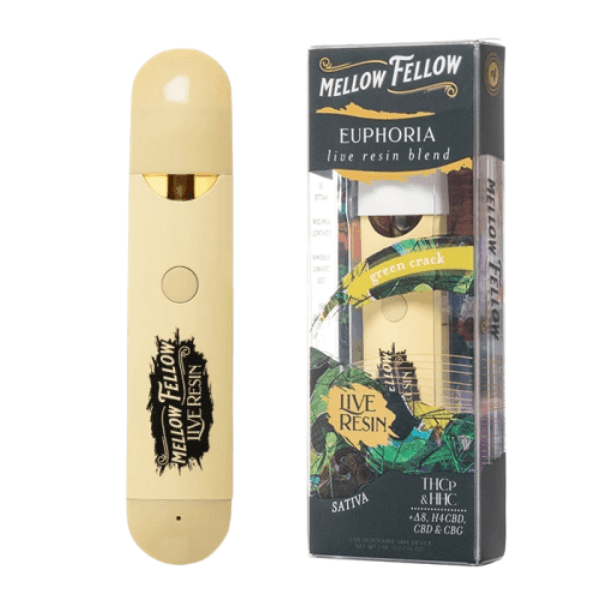 Mellow Fellow Euphoria Blend Live Resin 2G Disposable Vape – Hemp City USA