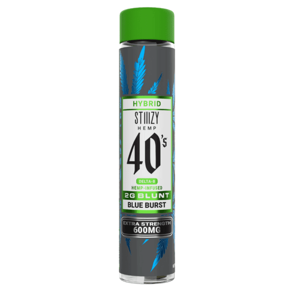 Stiiizy 40’s D8 2G Blunt Pre Roll – Blue Burst – Hemp City USA