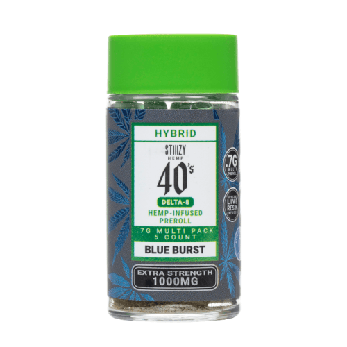 Stiiizy 40’s D8 3.5G Pre Roll Pack – Blue Burst – Hemp City USA